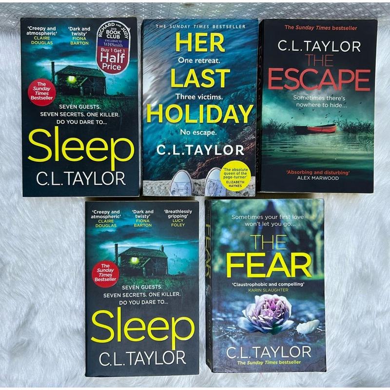 Preloved C.L. Taylor | Sleep | Her Last Holiday | The Fear | The Escape ...