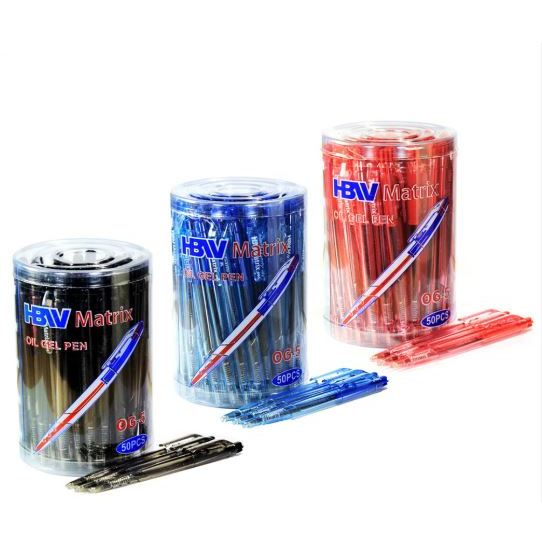HBW Matrix Oil Gel Pen HBW 50pcs | Shopee Philippines