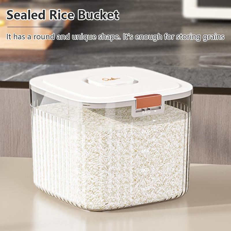 5/10/15KGMetered Rice Dispenser Insect Proof Moisture Proof Food ...