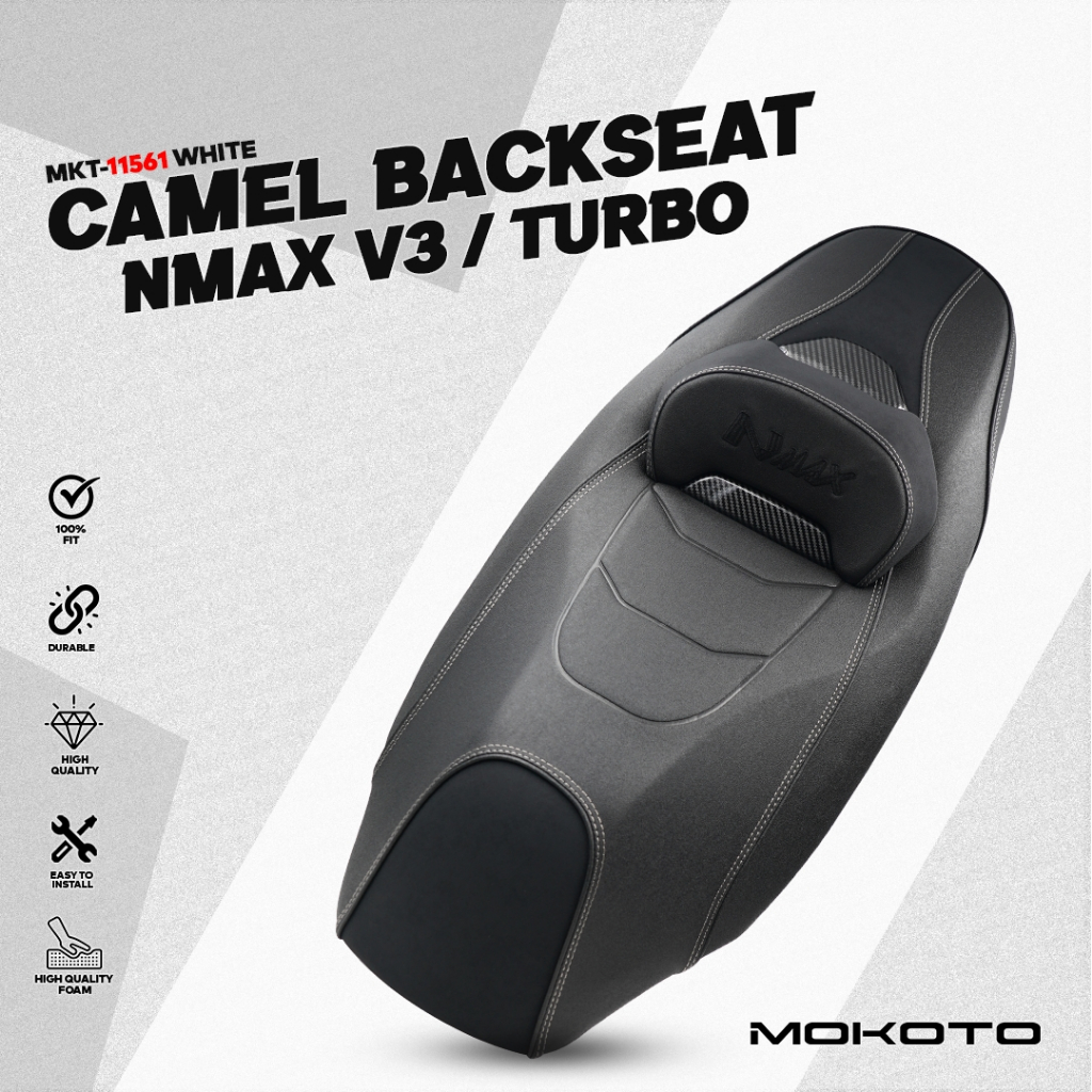 MOKOTO YAMAHA NMAX V3 STANDARD AND TURBO CAMEL BACK SEAT ASSEMBLY W ...
