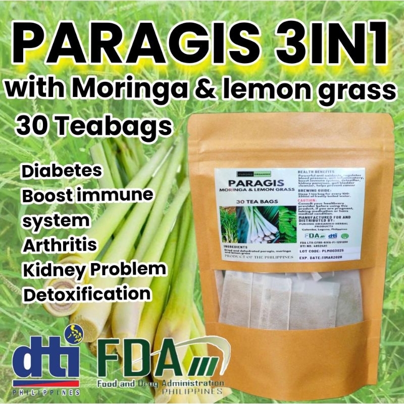 PARAGIS 3in1 WITH MORINGA AND LEMON GRASS/COMBINATION OF POWERFUL ...