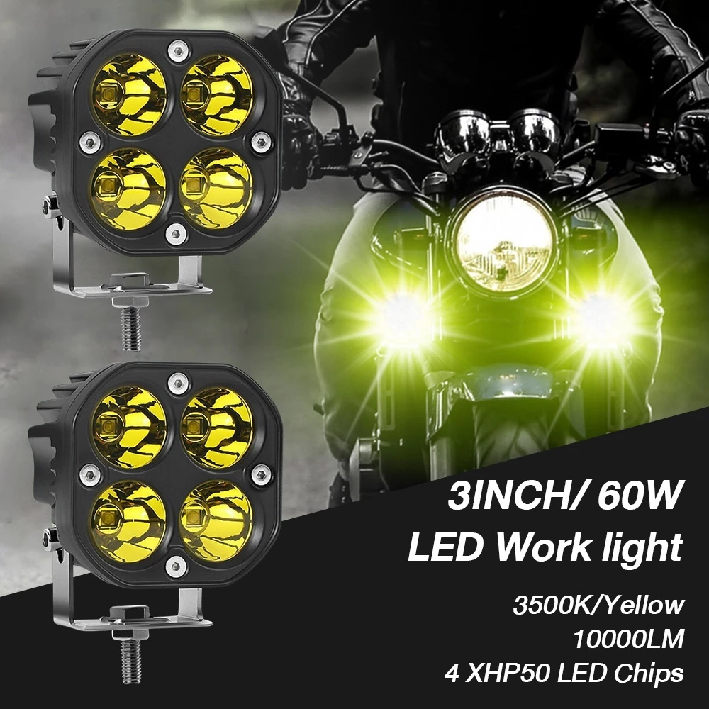 D2 Laser Gun White&Yellow Fog Light For Motorcycle Car LED 80W ...