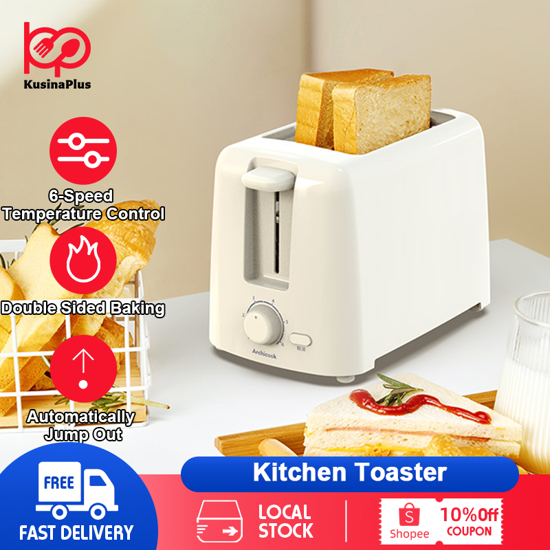 Kusinaplus Home Kitchen Bread Toaster 2 Slice Extra-Wide Slot Toaster ...