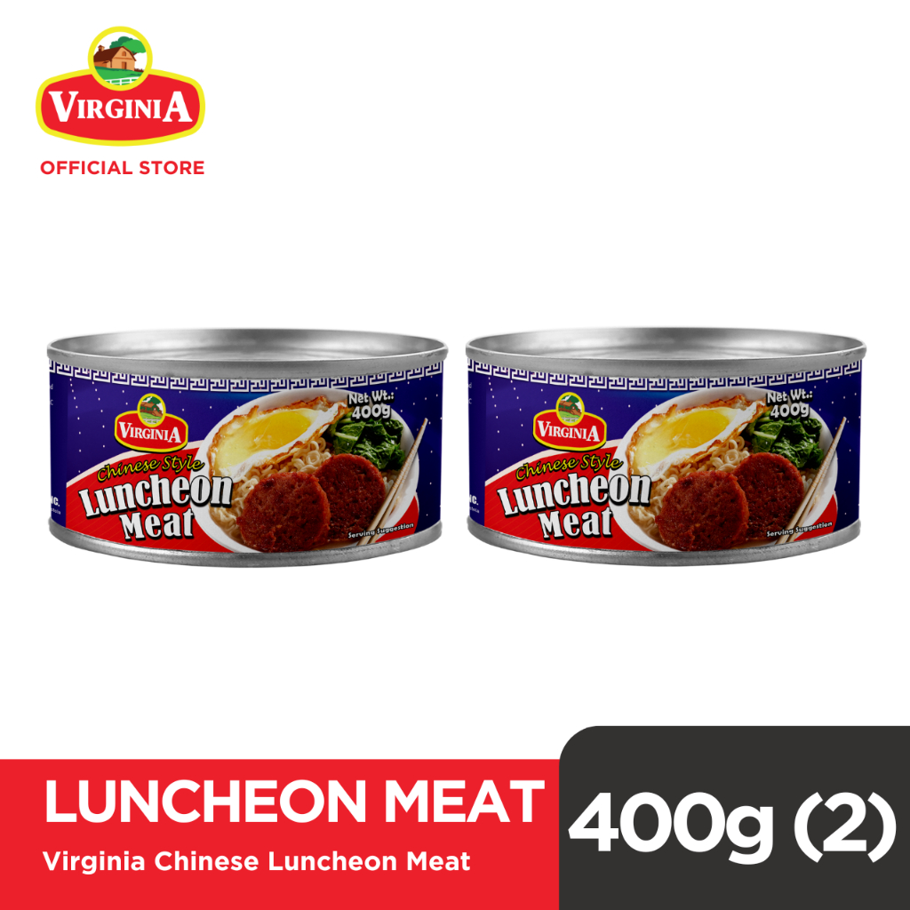 Virginia Chinese Style Luncheon Meat 400g X 2 | Shopee Philippines