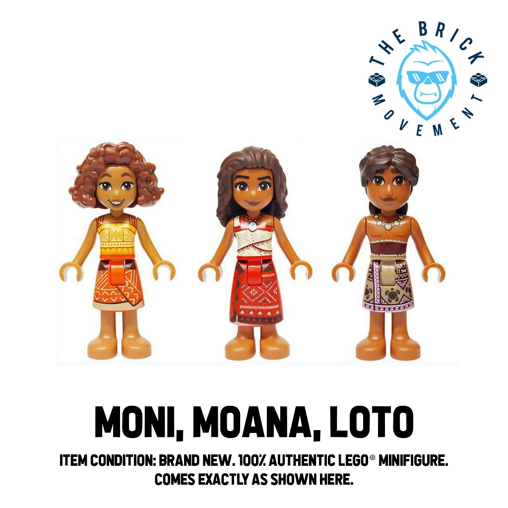 DISNEY Moana, Moni, Loto Minifigure Lot | Shopee Philippines