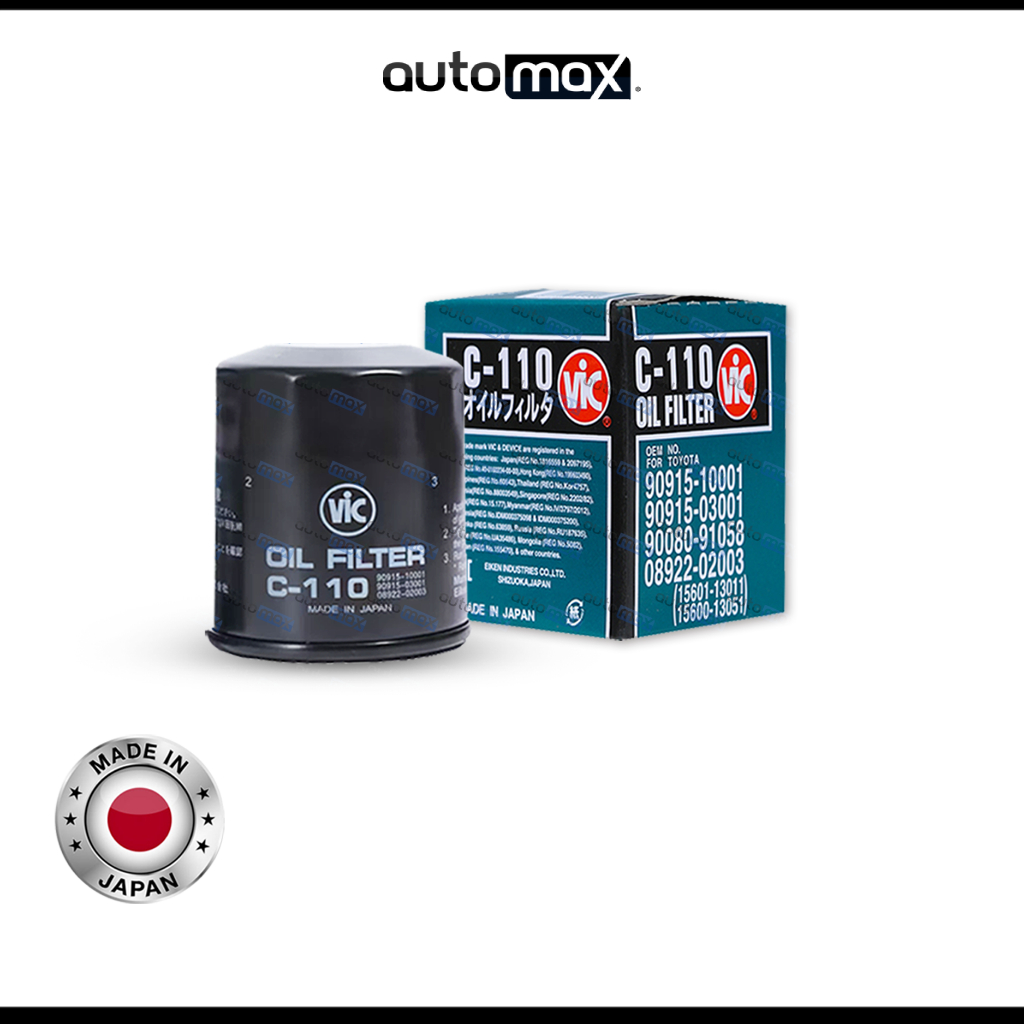 VIC Oil Filter — C110 for Toyota Vios, Wigo, Rush, Avanza, Corolla ...