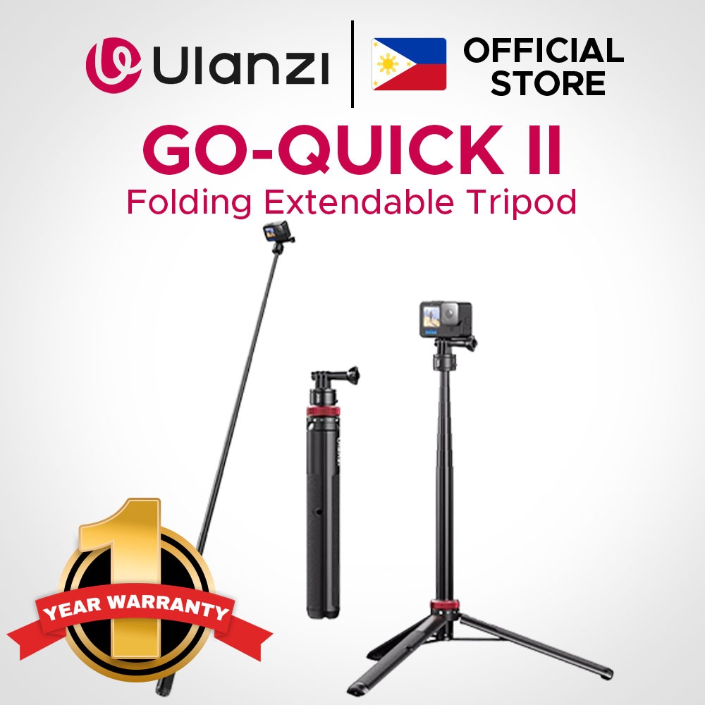 Ulanzi Go-Quick II Tripod Extendable Up to 140cm & 1kg Load w/ Magnetic ...