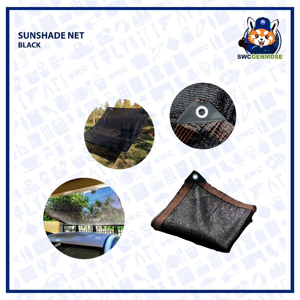 Multi-Functional Sunshade | Black | Sun Protection Net for Garden ...