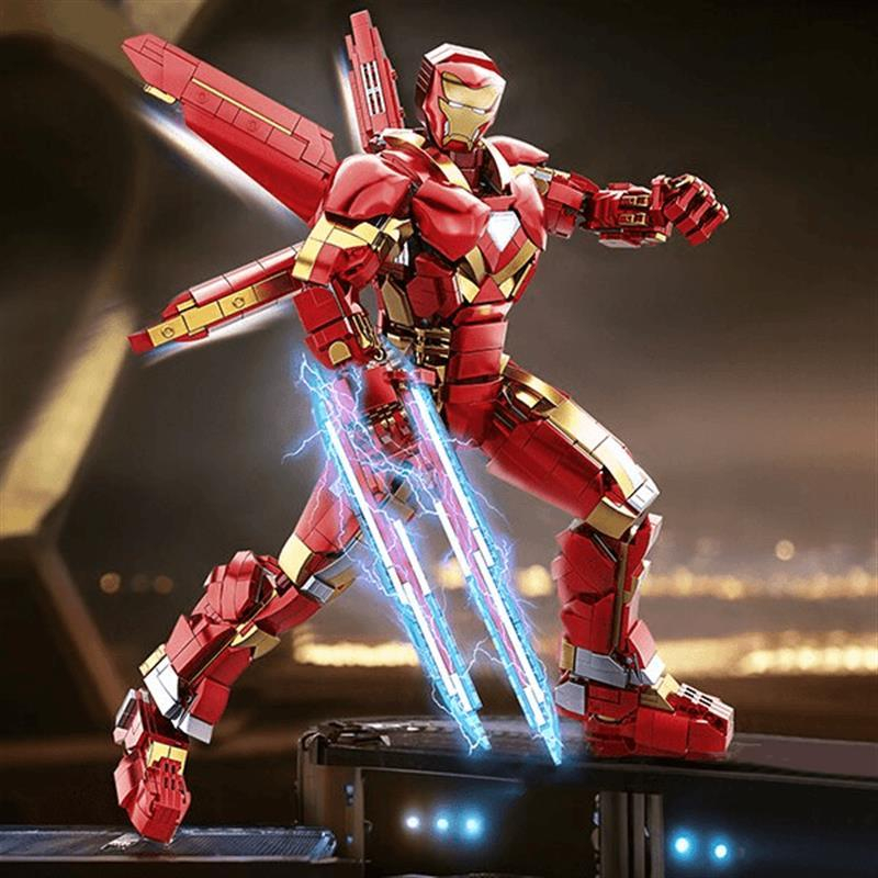 Iron Man compatible Building Blocks Model Man Figures Weapon Bricks ...