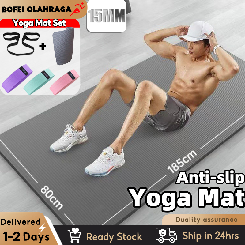 Yoga Mat For Workout Exercise Mat Yoga Matt Non Slip NBR 10MM Workout ...
