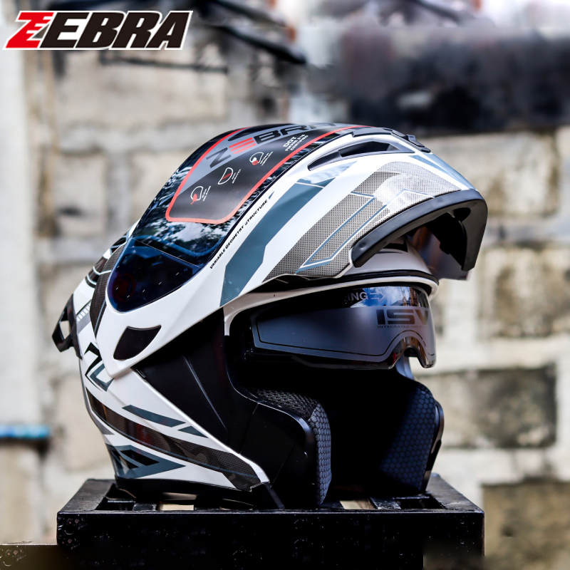 ZEBRA FF805 PLUS Modular helmet full face for Motorcycle Men And Women ...
