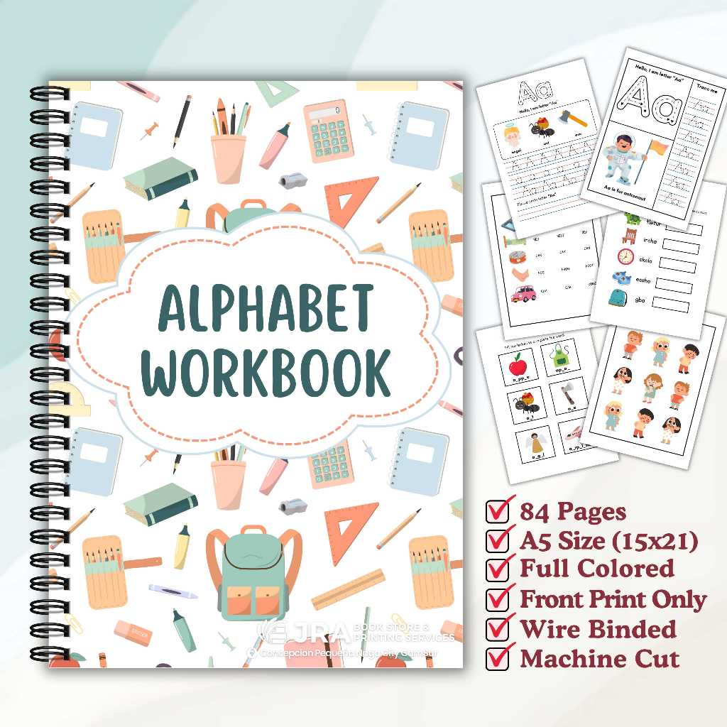 Alphabet Activity Workbook – Tracing, Coloring & Fun ABC Learning for ...