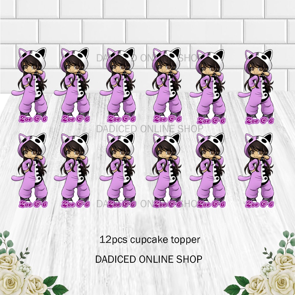 12pcs APHMAU THEME customized cupcake topper | Shopee Philippines