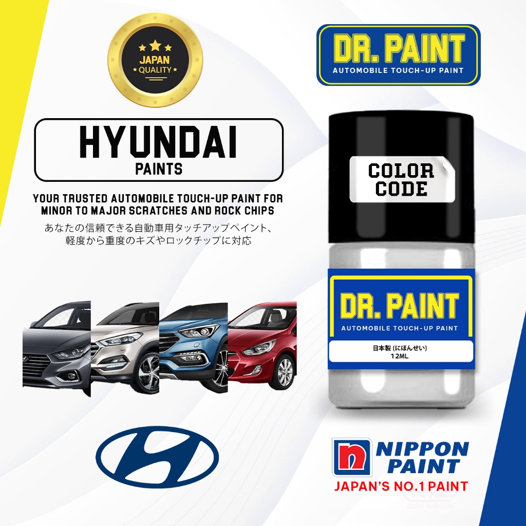 HYUNDAI DR.PAINT AUTOMOBILE TOUCH UP PAINT FOR CAR SCRATCH DIY TOUCH ...