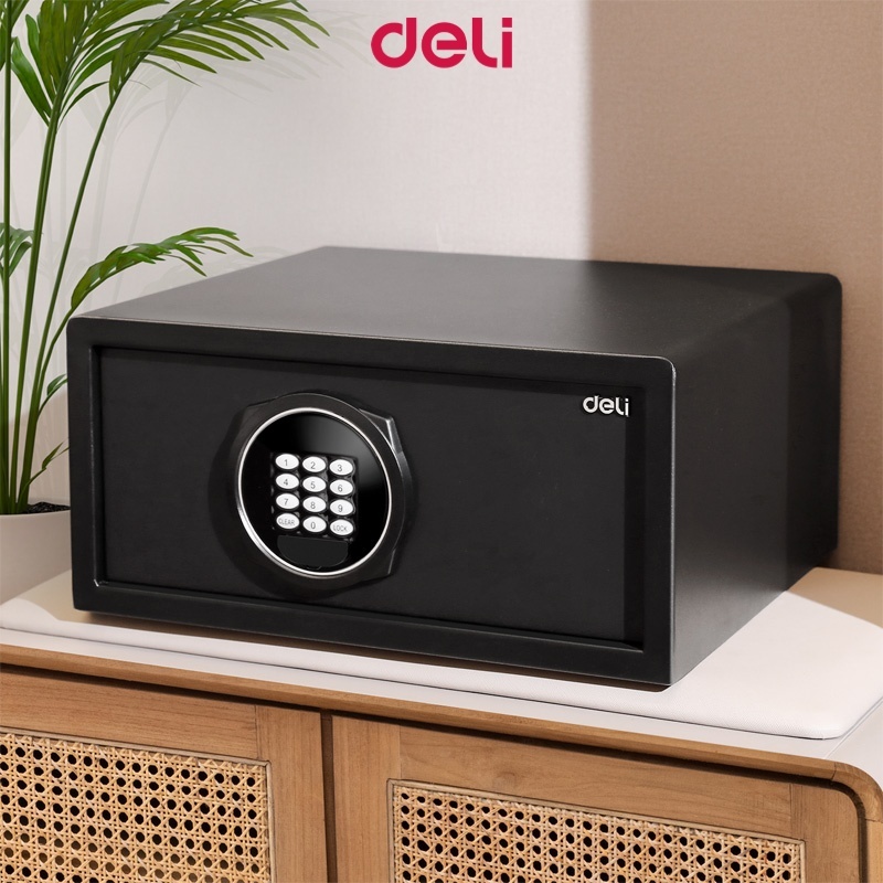 Deli Digital Lock Safe Deposit Box Electronic Password Hotel Safe Cash ...