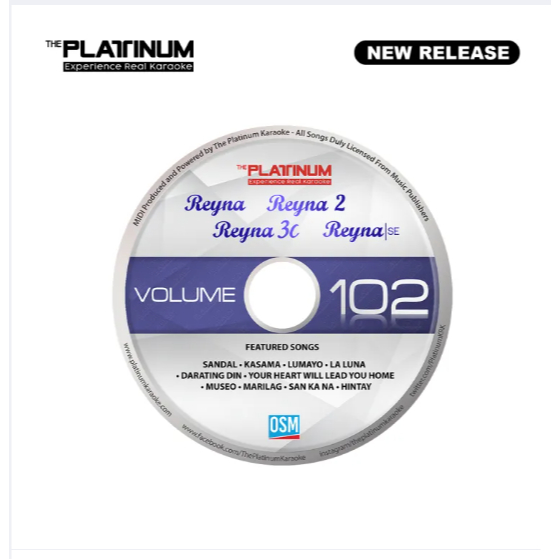 The Platinum Reyna 1 / 2 / 3C / SE New Updated 2025 Volume 102 CD Tape With Free Additional ...