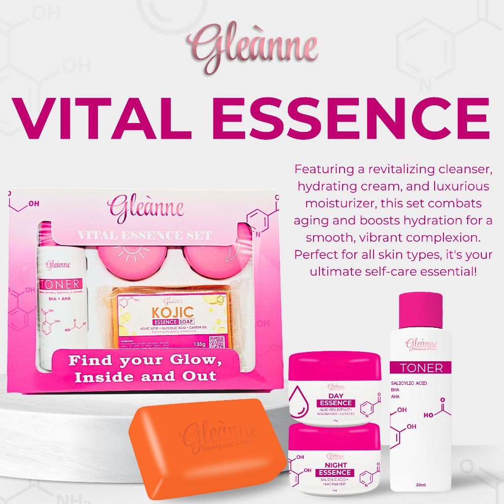 Gleanne Vital Essence Rejuvenating Set | Shopee Philippines