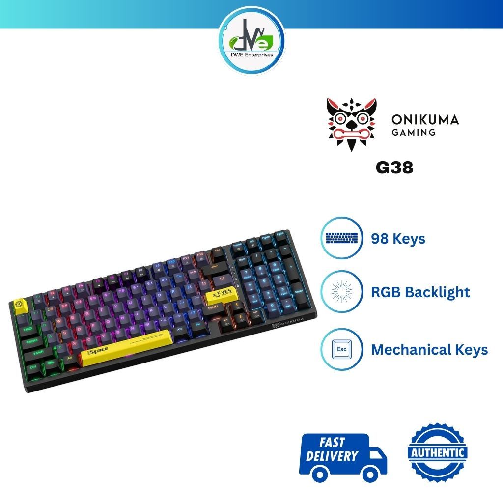 Onikuma G38 98 Keys RGB Wired Mechanical Keyboard | Shopee Philippines