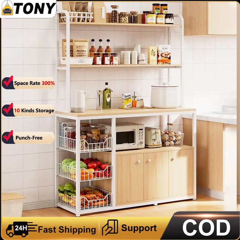 Wooden Kitchen Rack/Kitchen Organizer Storage Rack Cabinet Rack ...