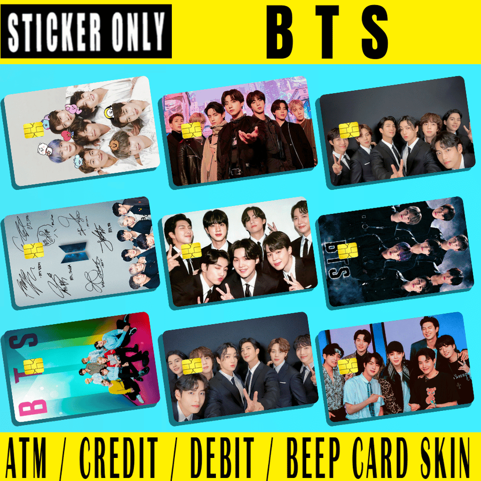 BTS - (SKIN CARD STICKER) ATM/CREDIT/DEBIT/BEEP | Shopee Philippines
