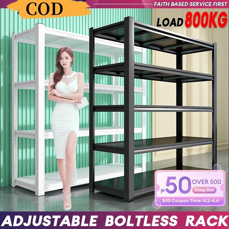 6layer Metal Rack Steel Rack Boltless Rack Goods Storage Shelf Heavy ...