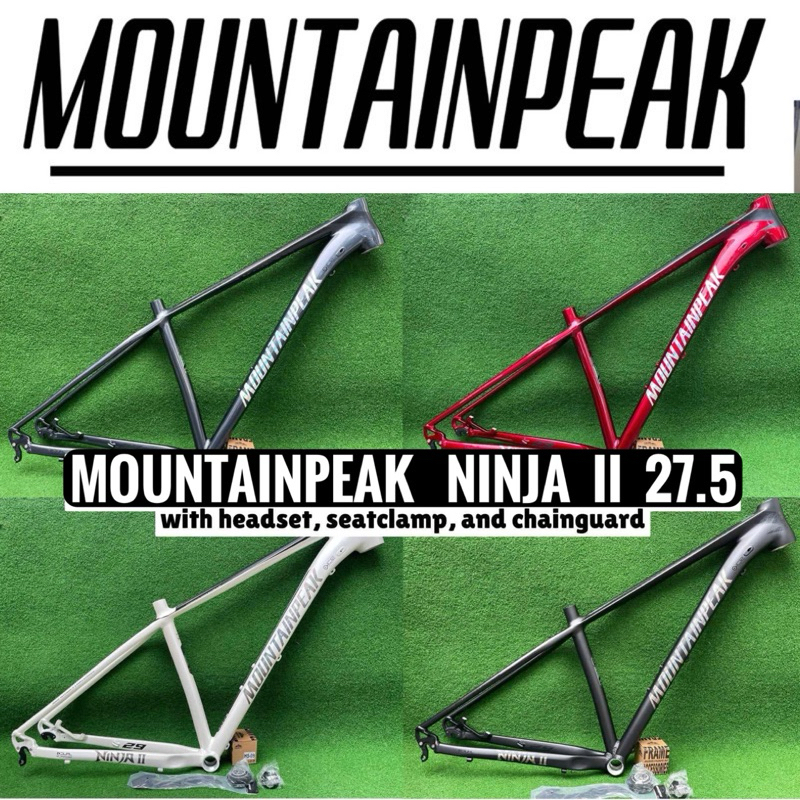 Mountainpeak Ninja II 27.5 Frame Plus Headparts and Clamp for Seatpost ...