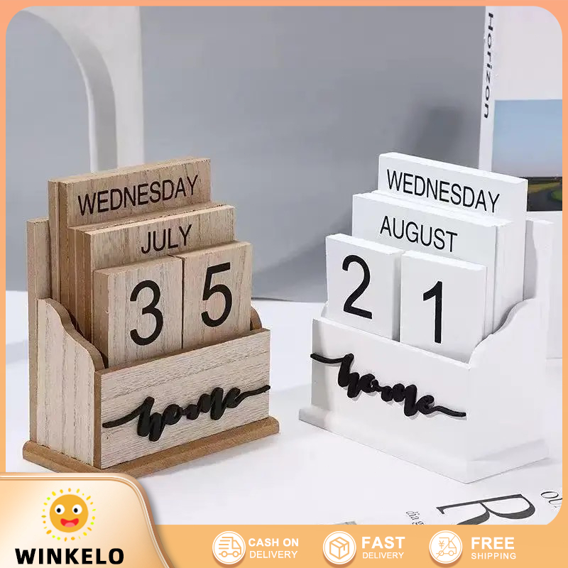 European style retro creative style wooden calendar creative ...