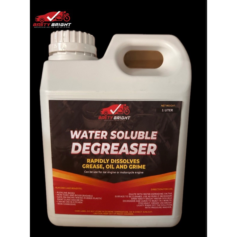 BASTY BRIGHT Water Soluble Degreaser IMPROVE FORMULATION (Motor,Bike ...