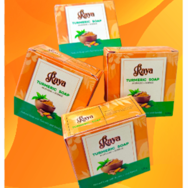 Raya Turmeric Soap-Premium Ayurvedic Soap Pack of 4 (400gm) | Shopee ...