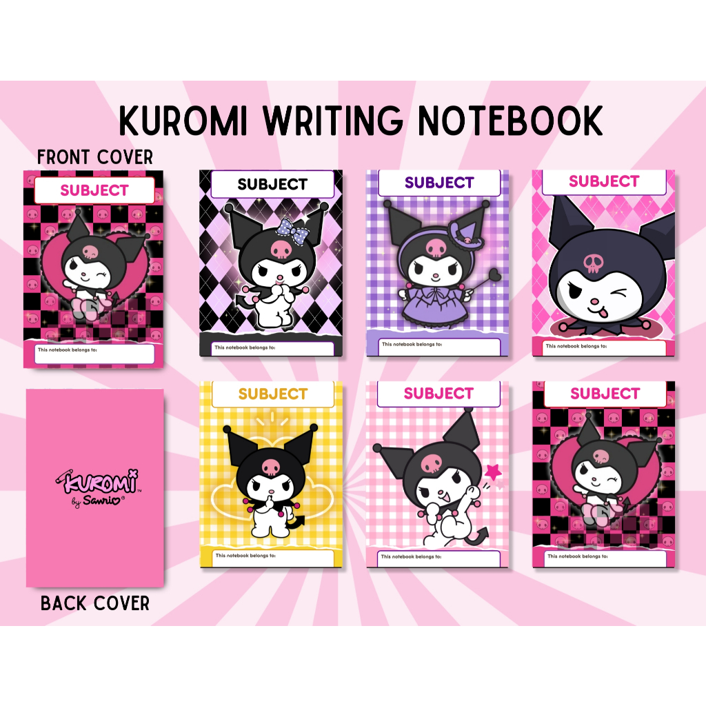 Kuromi Design Writing Notebooks Kids Notebooks | Shopee Philippines