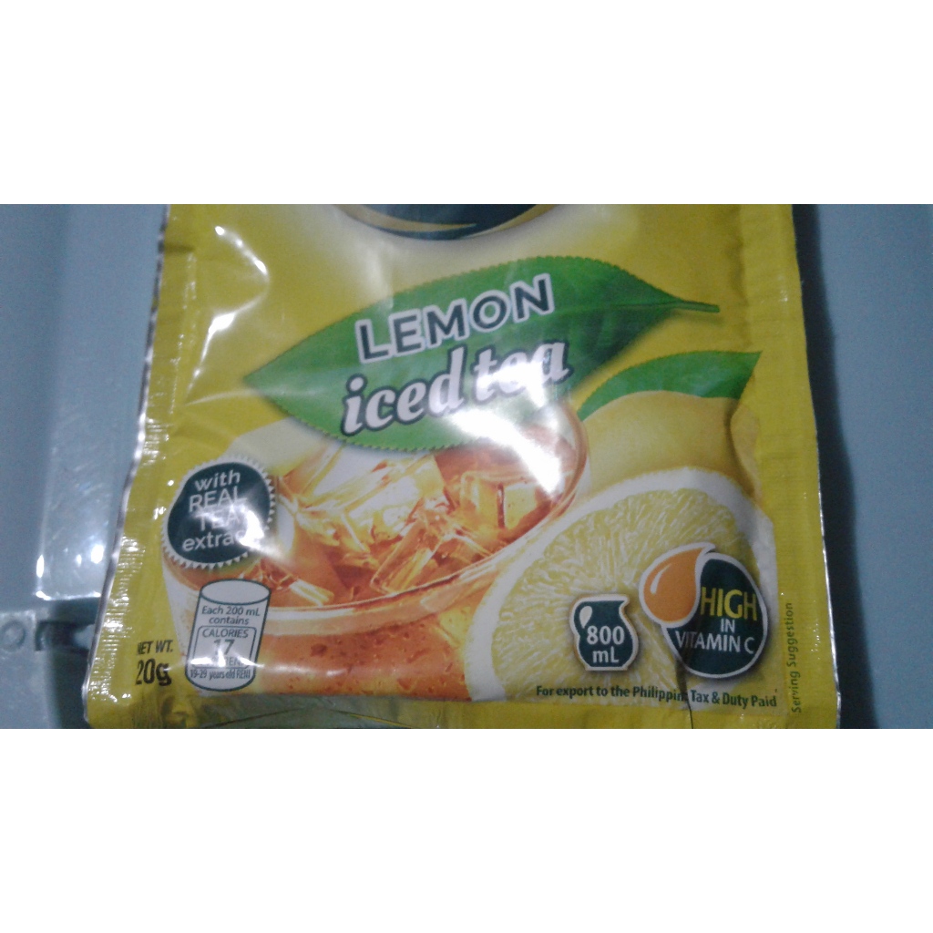 LEMON ICED TEA JUICE DRINK IMPORTED EUROPE 1 PACK SACHET SUMMER FOSTER ...