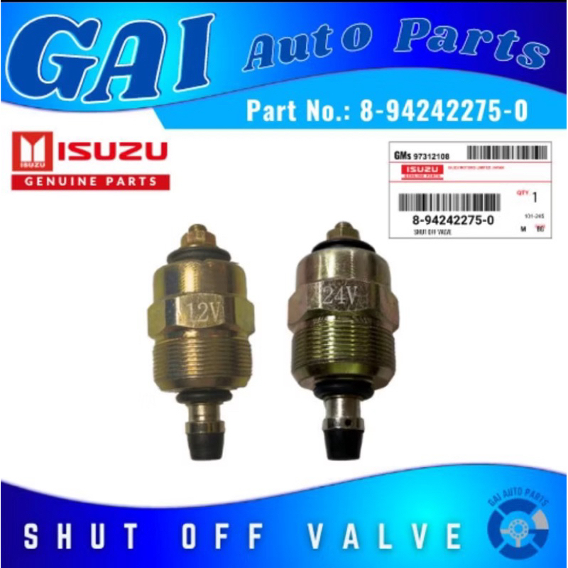 ISUZU Shut off Valve 12v/24V for 4JA1 4JB1 (8-94242275-0) | Shopee ...