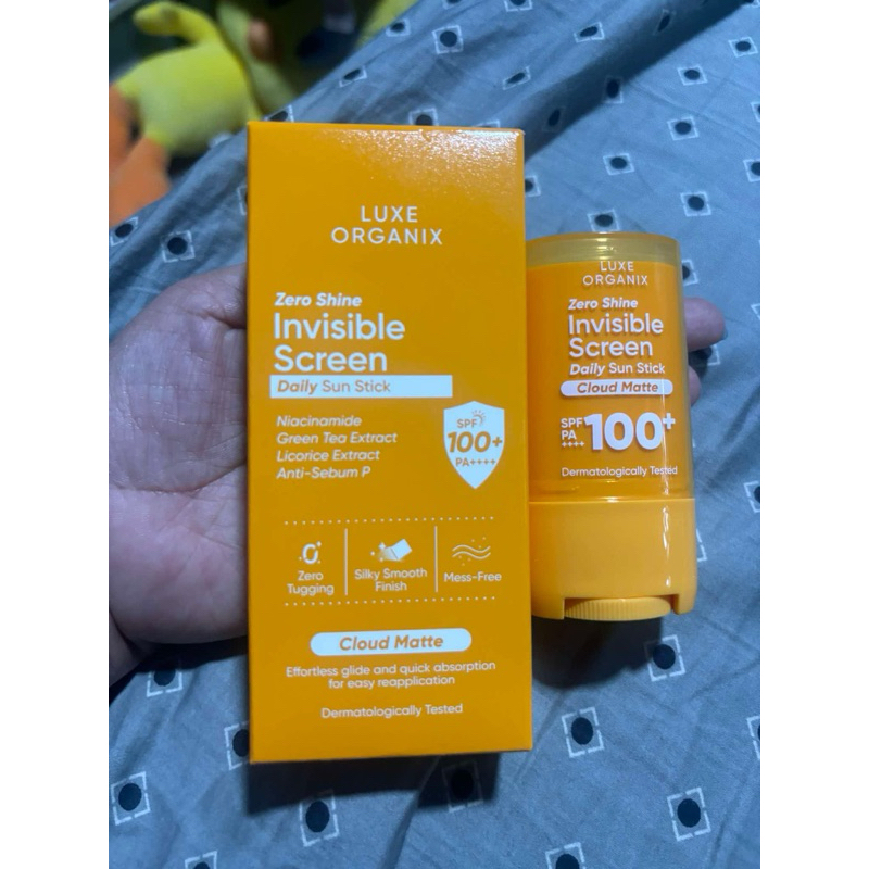 LUXE ORGANIX Zero Shine Invisible Screen Daily Sun Stick SPF50 17g ...