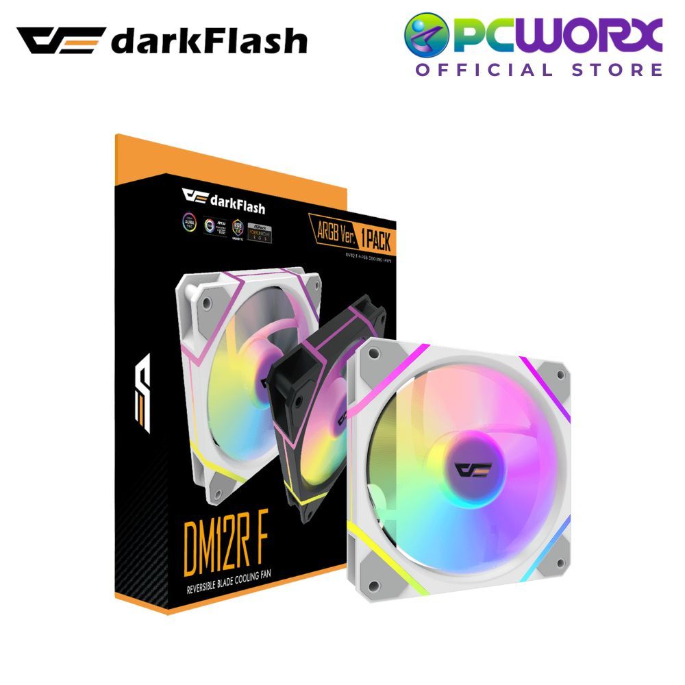 Darkflash DM12F Single Fan 120mm White | Shopee Philippines