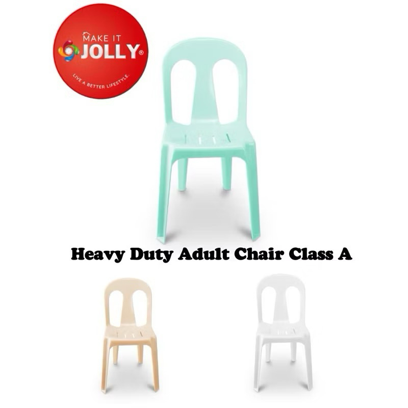 Jolly Plastic #555-A Heavy Duty Adult Chair Class A in green beige and ...