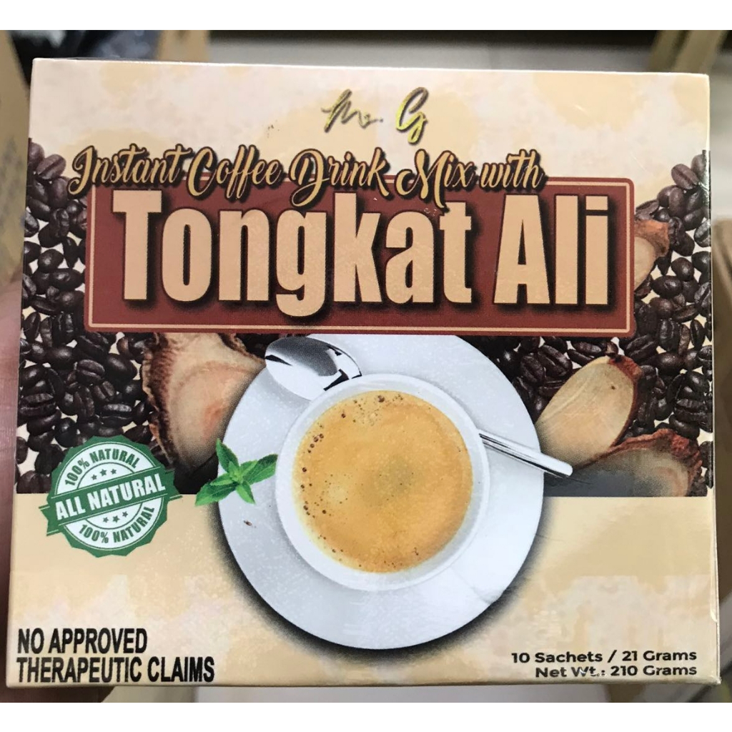 Ms. G 1 BOX TONGKAT ALI COFFEE 10SACHET ORIGINAL | Shopee Philippines
