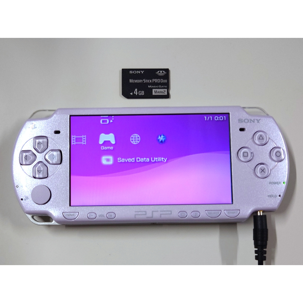 SONY PSP-2000 Lavender Purple FW6.60 Japan model without battery ...