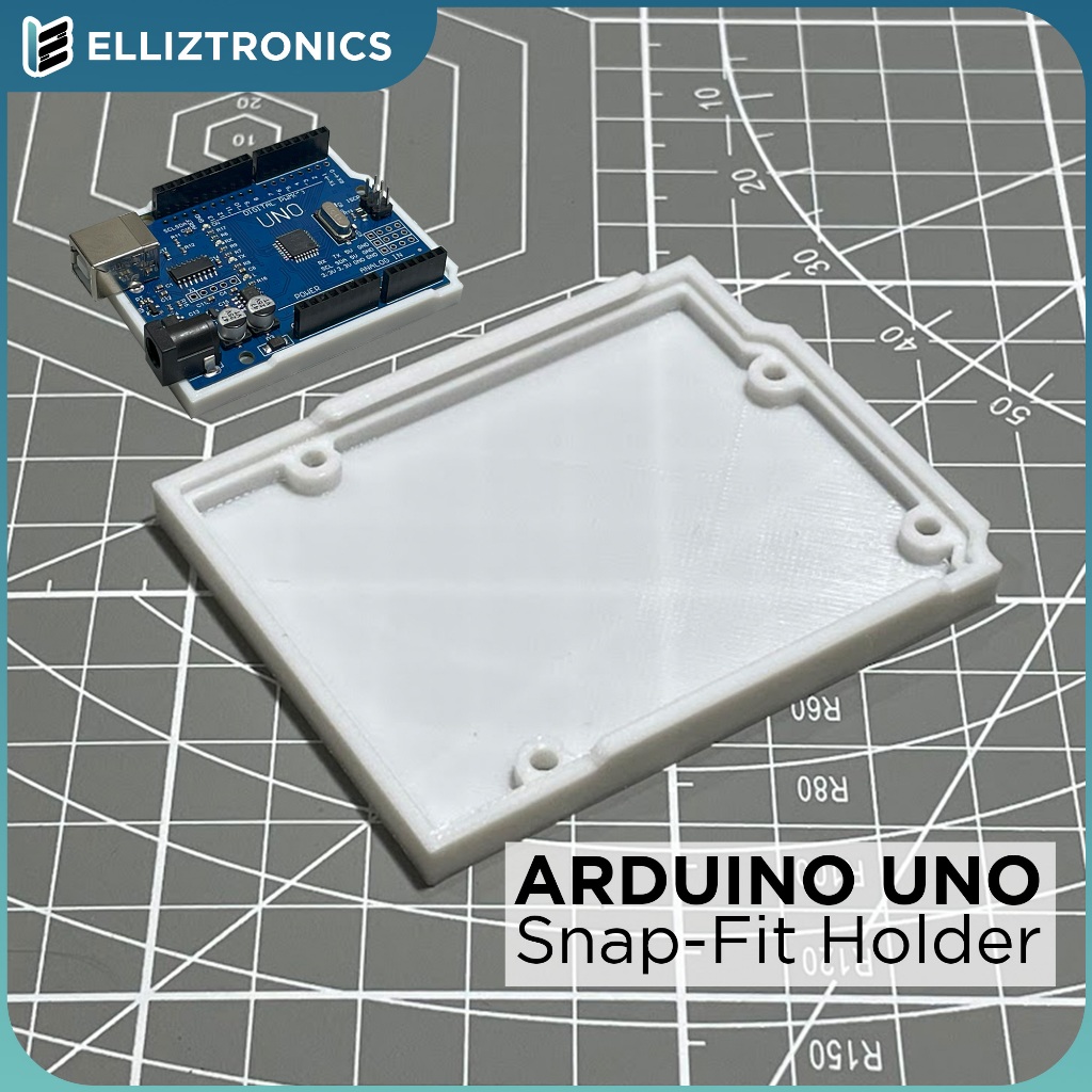 Arduino Uno R3 | R4 Case Snap-Fit Holder Base Plate [3D Printed ...