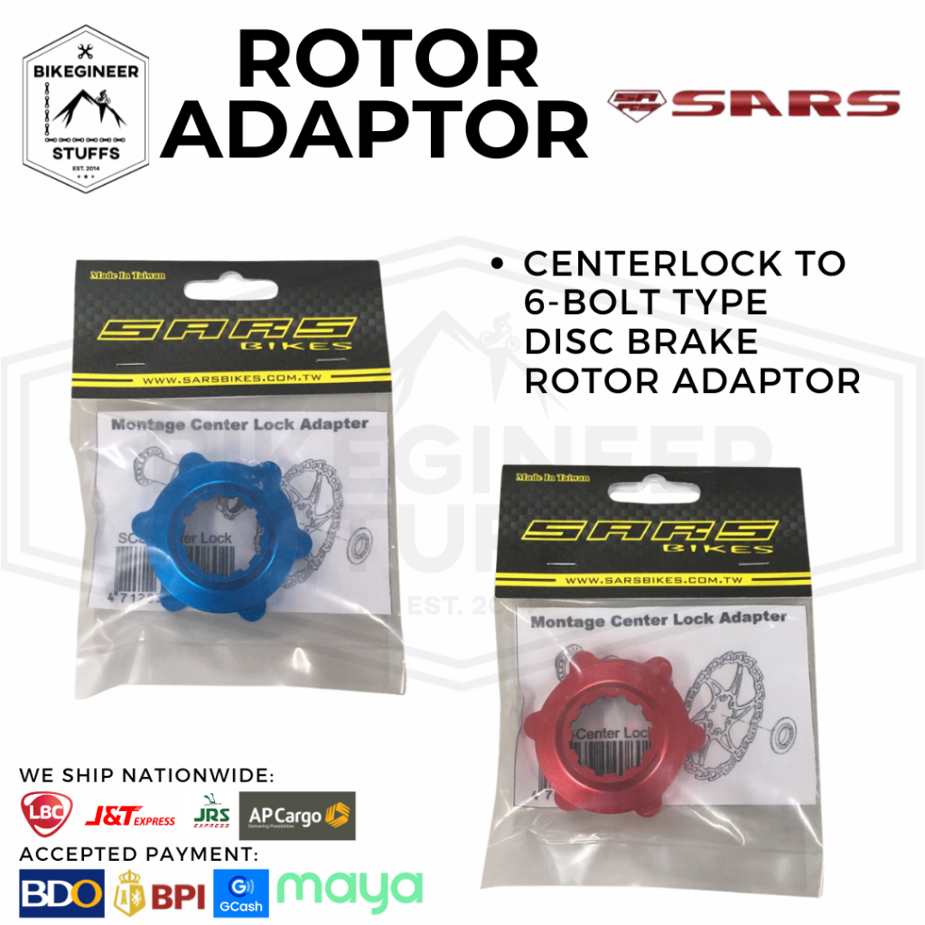SARS Hub Disc Rotor Adaptor (Centerlock to 6-Bolt Type) | Shopee ...