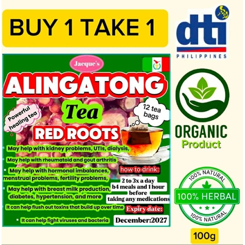 ALINGATONG TEA RED ROOTS(BUY 1 TAKE 1) | Shopee Philippines