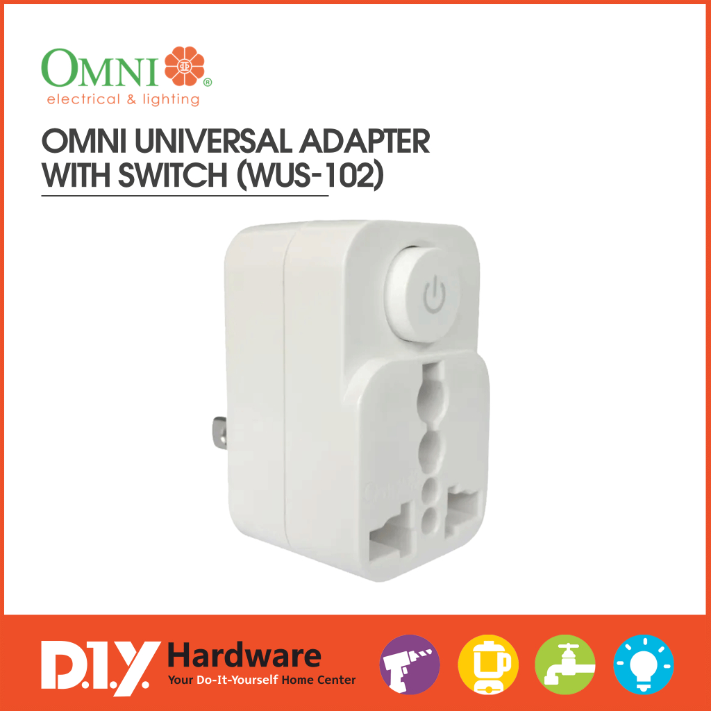 Omni Universal Adapter With Switch WUS-102 | Shopee Philippines