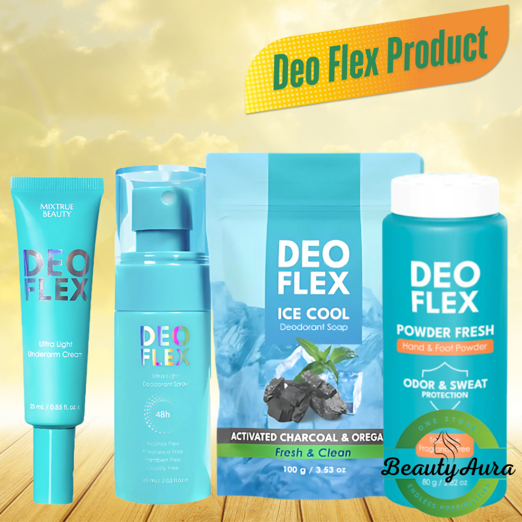 MIXTRUE BEAUTY Deo Flex Extreme Spray, Deodorant Soap and Powder ...