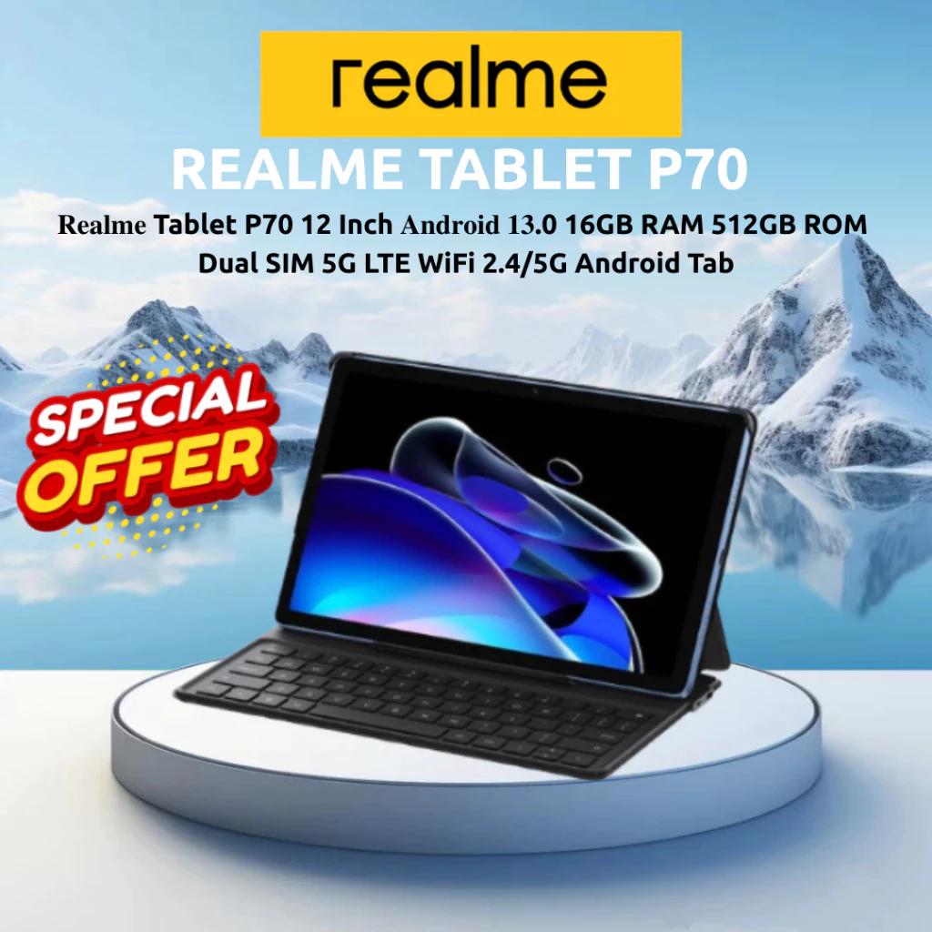 Tablet P70 12 Inch 16GB RAM 512GB ROM Dual SIM 5G LTE WiFi 2.4/5G Android Tab | Shopee Philippines