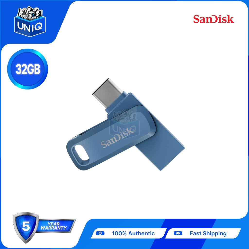 Sandisk Flash Drive USB 3.1 Gen 1 Type-C Reversible Connector OTG Ultra ...