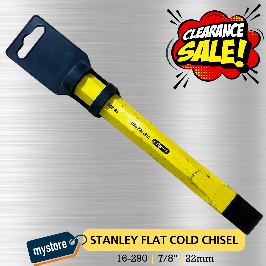 STANLEY FLAT COLD CHISEL 7/8" 22mm 16-290 | Shopee Philippines