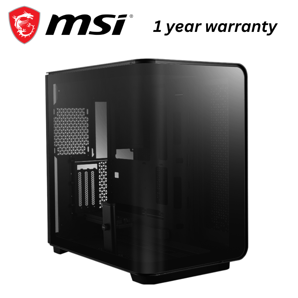 MSI Computer PC Case MEG Maestro 700L PZ Mid-Tower Tempered Glass Case ...