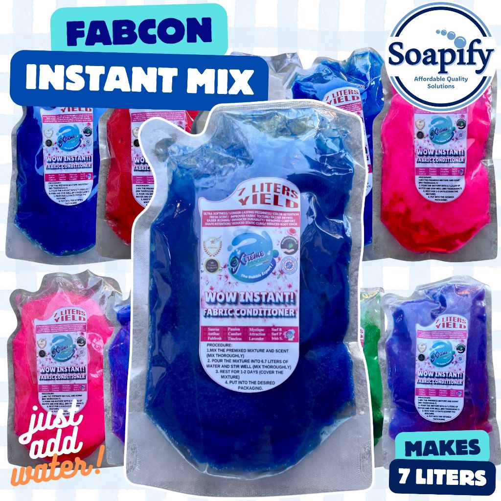 FABRIC CONDITIONER Instant DIY Kit 7 Liters Yield Just Add Water ...
