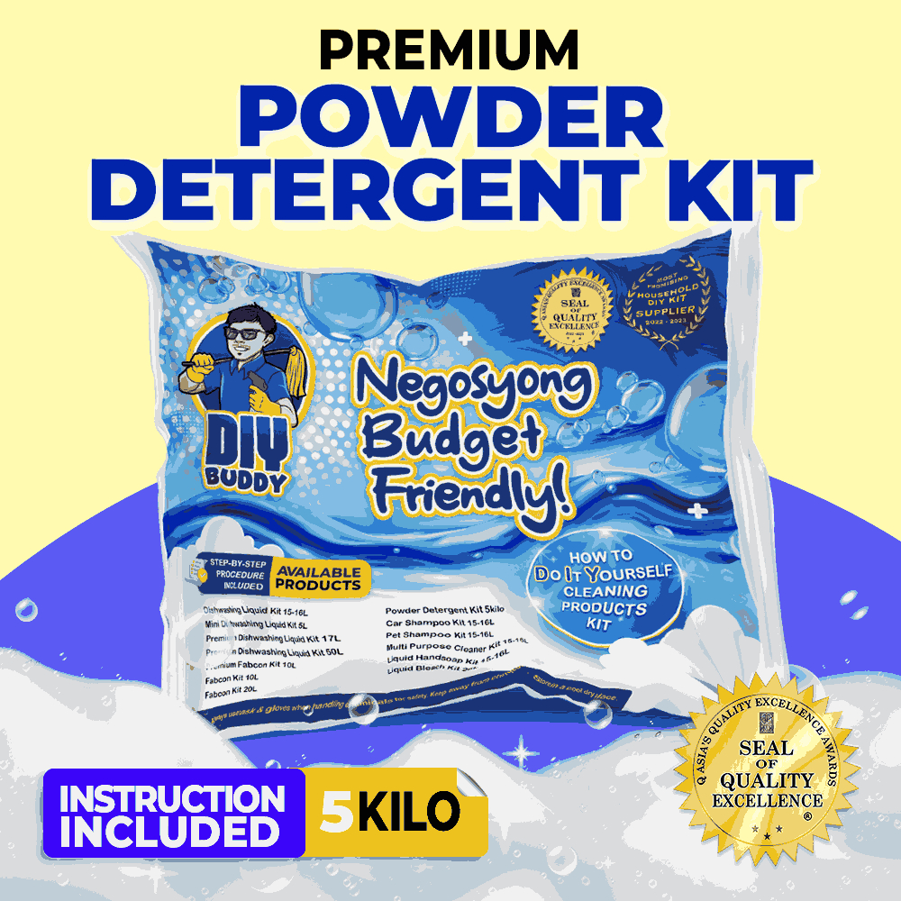 PREMIUM POWDER DETERGENT KIT - 5Kg with OXY BLEACH (DIY Buddy) | Shopee ...