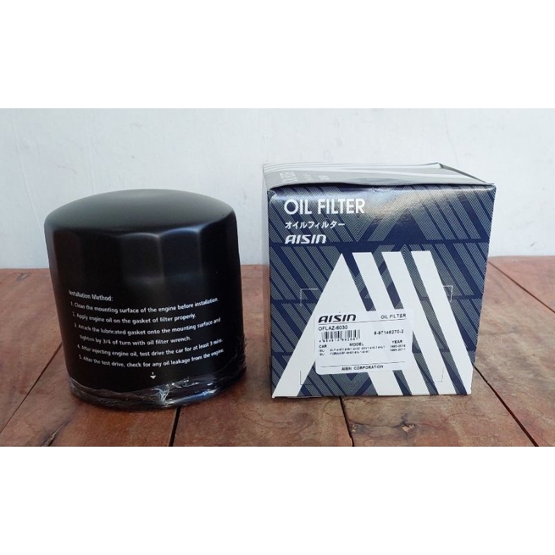 OIL FILTER ISUZU ELF 4HF1, 4HG1 AISIN ORIGINAL OFLAZ-6030 | Shopee ...