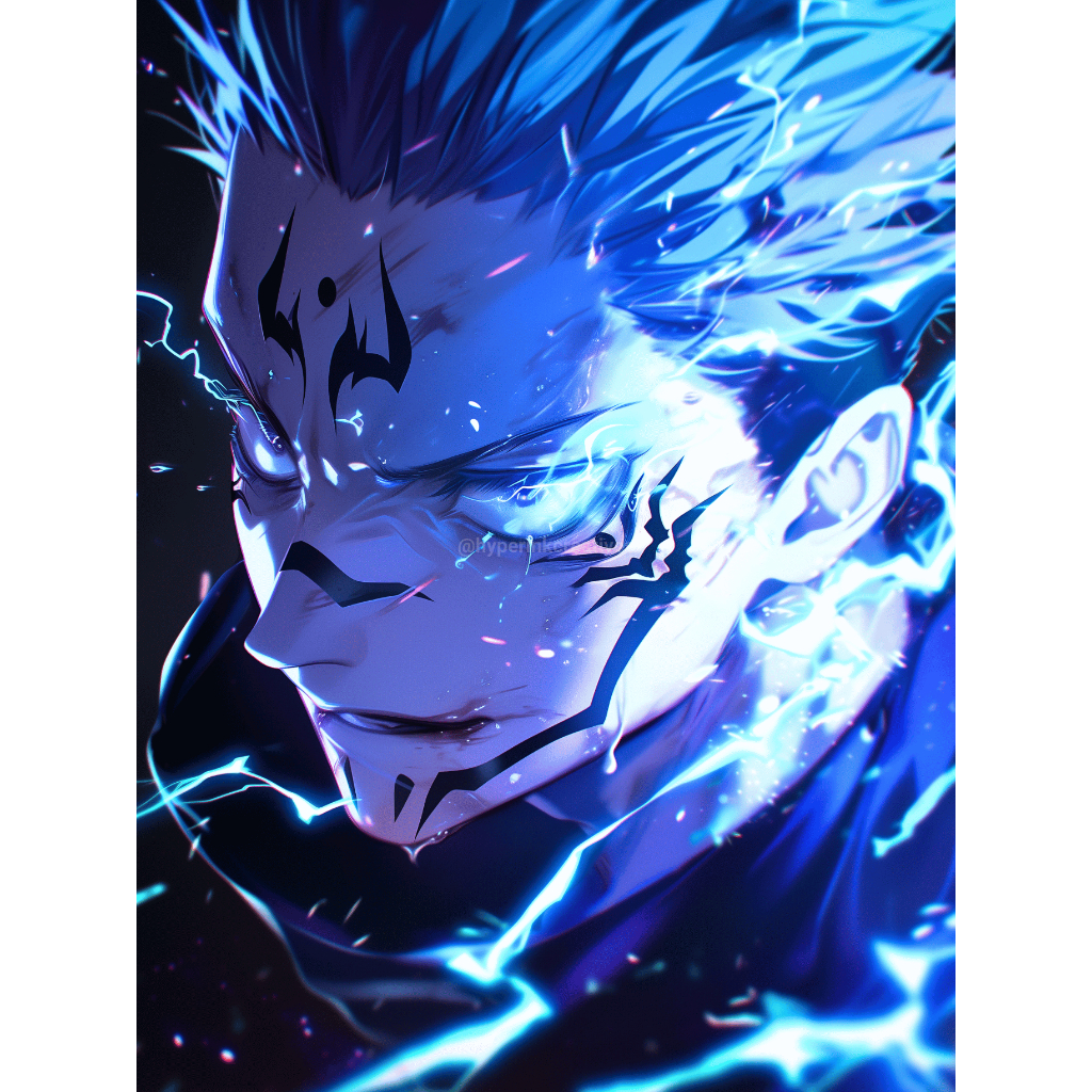 Sukuna Metal Print | HD Anime Wall Art | Premium Metal Poster | Jujutsu ...